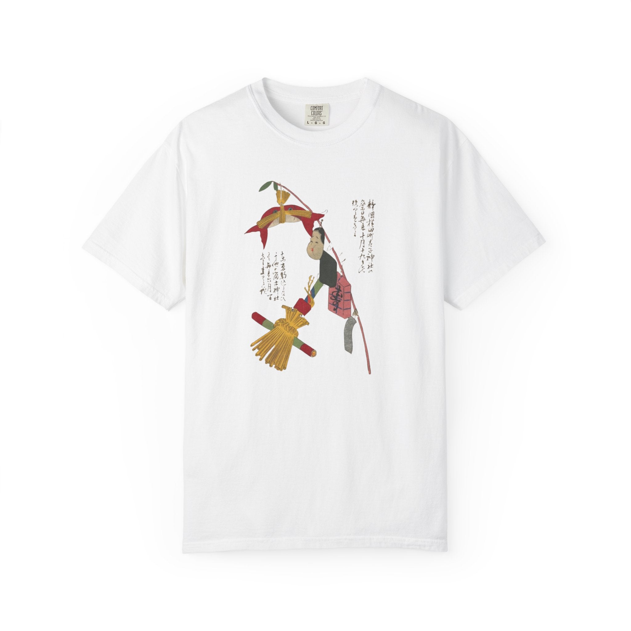 Artistic Unisex T-shirt with Japanese-Inspired Design, Casual Wear, Et ...
